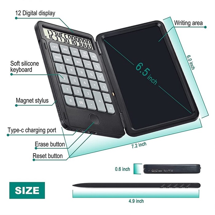 S1PL Low Safety Shoe Maizoon Office Calculator With 6-Inch - Foldable ...